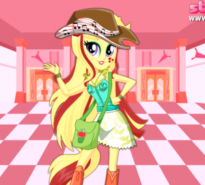 applejack school spirit style - My Little Pony Games